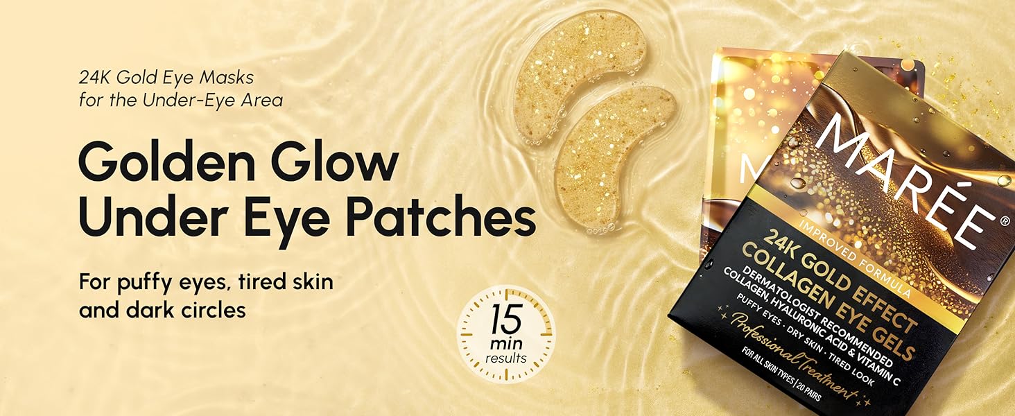Maree Gold Eye Patches
